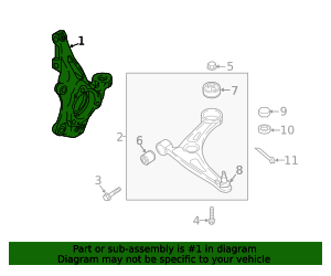 51710-K4000 - Knuckle 2019-2022 Kia Niro EV | Kia.Parts Store