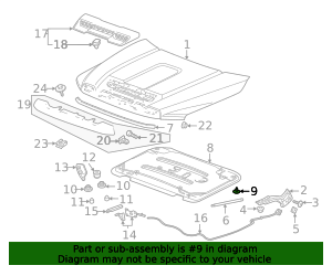 2011-2024 GM Hood Insulator Retainer 11611677 GM | GMPartsDirect.com