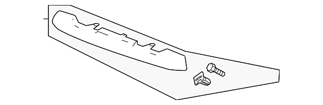 2020-2023 GMC Chrome Hood Front Molding 84774163 GM | GMPartsDirect.com