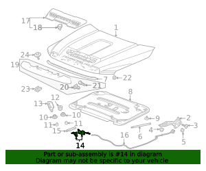 84805446 - Hood Primary and Secondary Latch 2020-2023 GM | Gateway ...