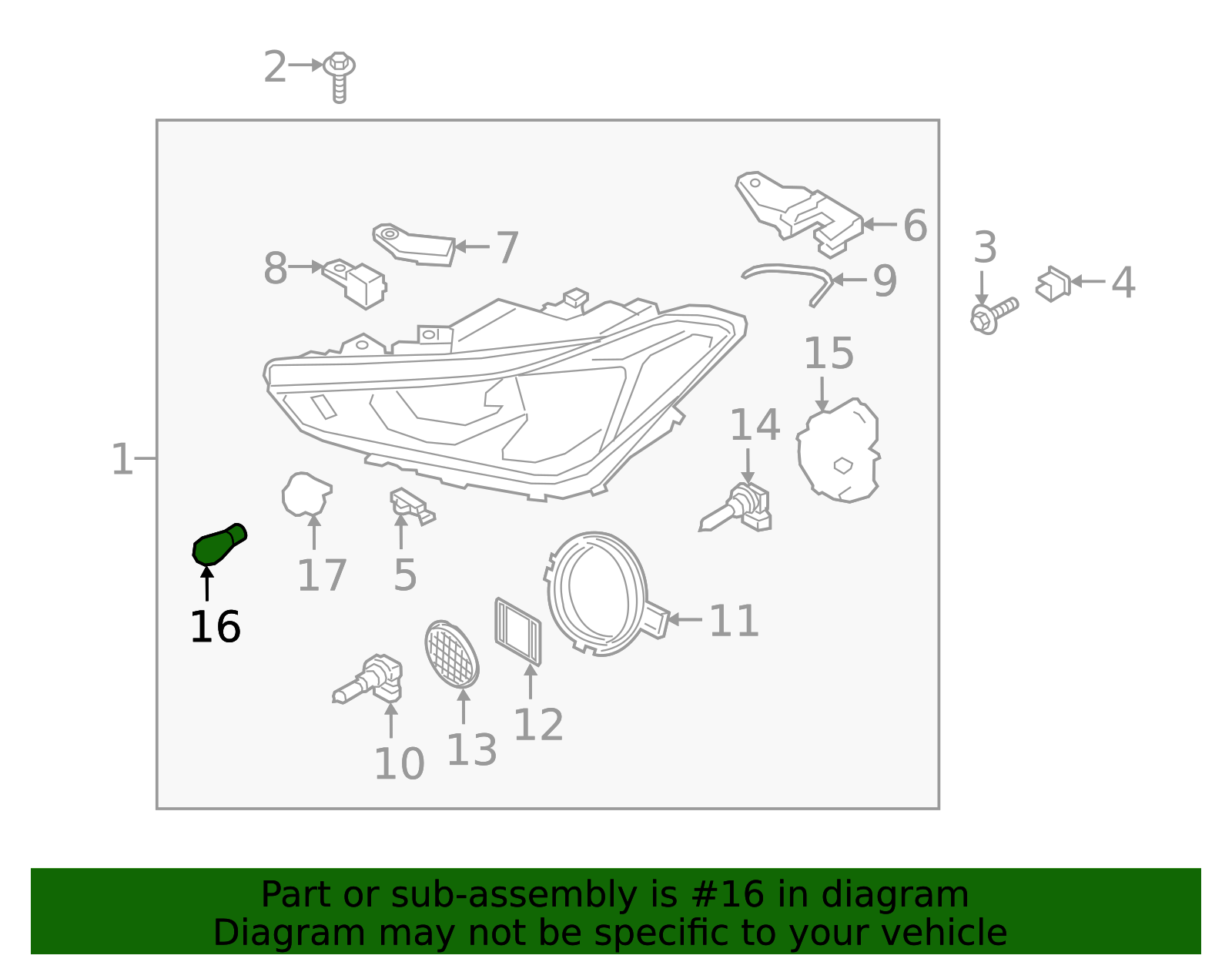 2011-2025 Hyundai Turn Signal / Parking Light Bulb 18644-28087-L | OEM ...