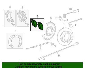 2010-2018 Mercedes-Benz Brake Pads Rear 006-420-45-20 | MB Parts Center