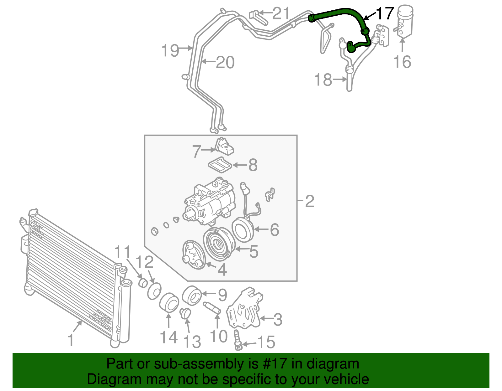 2000-2002 Hyundai Accent Discharge Hose 97762-25000 | OEM Parts Online