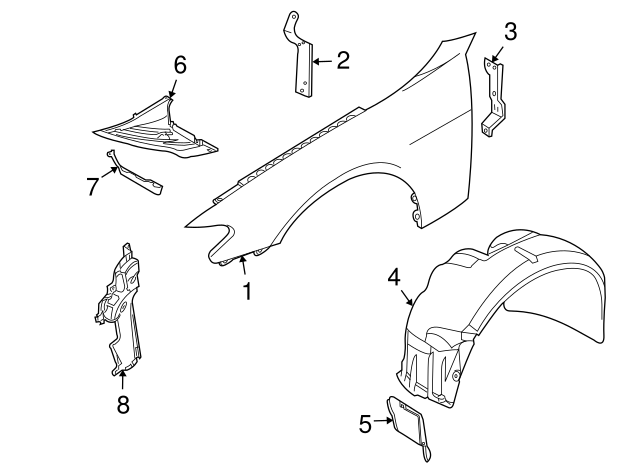 51717153788 - 2002-2005 BMW Liner Extension (51-71-7-153-788) | BMW of ...