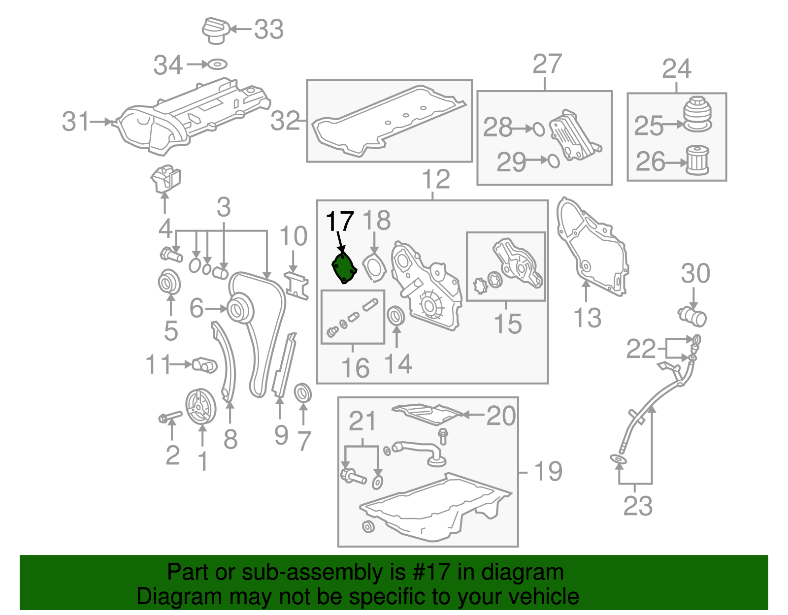 2002-2017 GM Engine Water Pump Cover 90537266 GM | GMPartsDirect.com