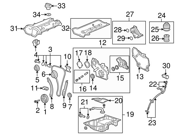 2007-2017 GM Valve Cover Gasket 12609291 GM | GMPartsDirect.com