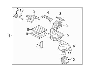 97129-3K000 - Filter Cover - 2006-2010 Kia Optima | Kia Auto Parts