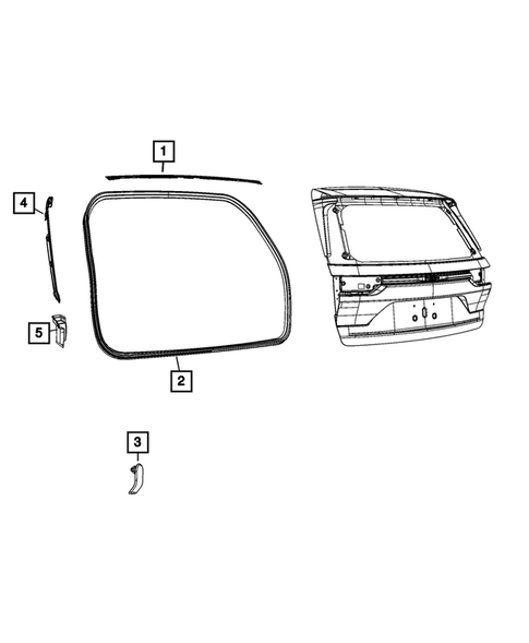 Weatherstrips and Seals for 2022 Jeep Grand Cherokee | Mopar eStore