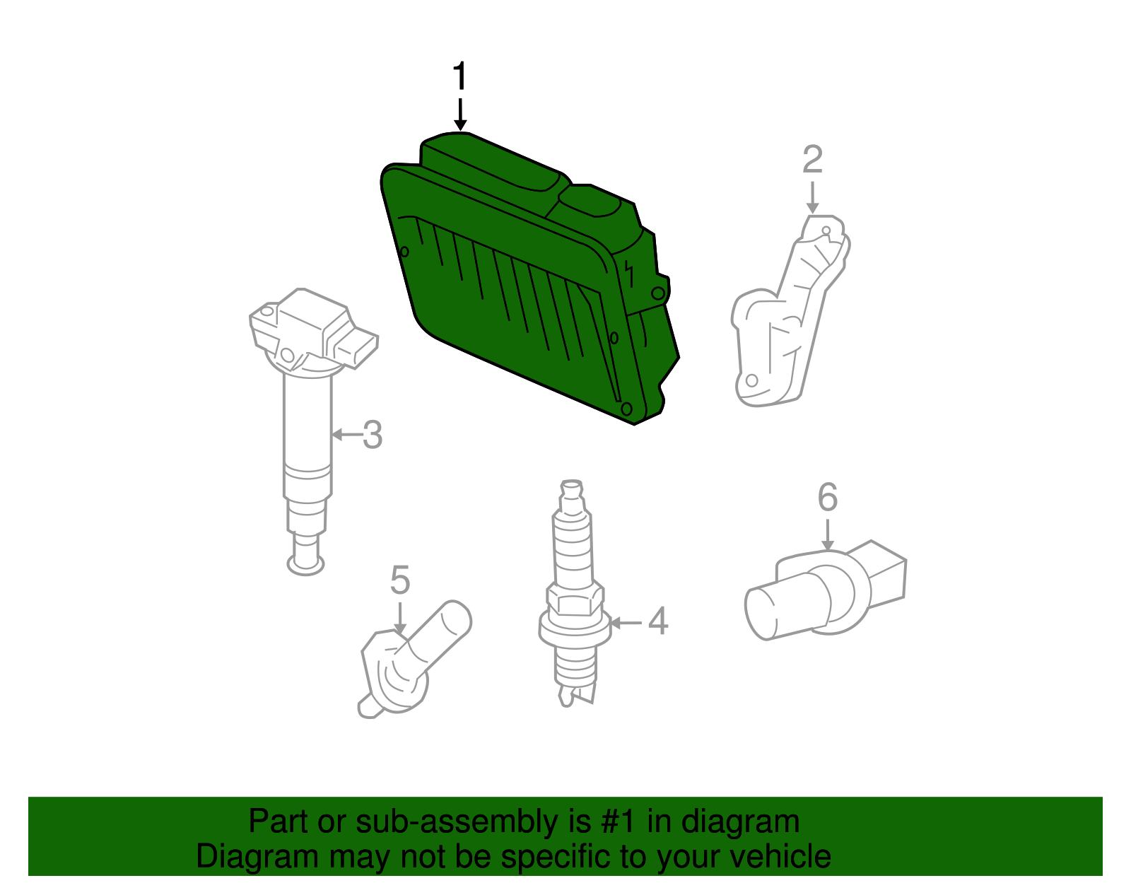 2016-2018 Toyota Yaris Engine Control Module (ECM) 89661-0DV20 | Toyota ...