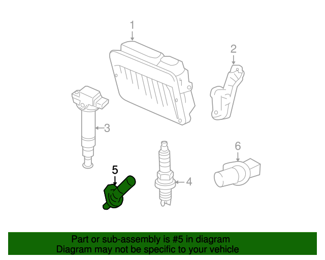 2000-2019 Toyota Engine Crankshaft Position Sensor 90919-05087 | OEM ...
