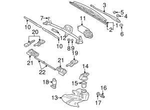 1998-2024 Volkswagen Washer Pump 1K6-955-651 | vwpartscenter