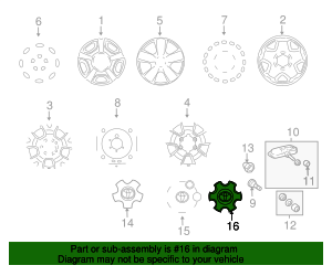 42603-AD060 - Wheel Cap - 2005-2015 Toyota Tacoma | DiscMonster
