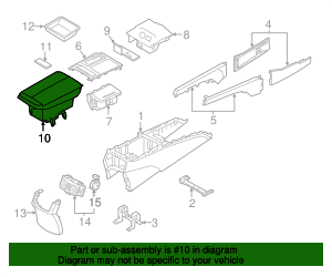 2018-2020 Genesis G80 Armrest 84660-B1DB0-SG2 | Hyundai OEM Parts ...