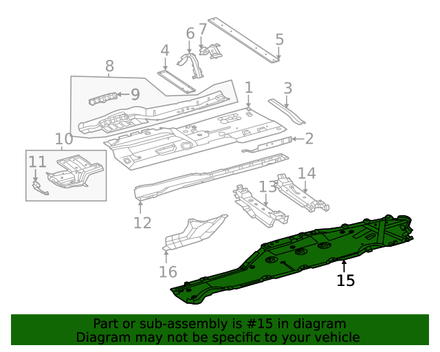 223-680-54-00 - Floor Pan Splash Shield 2021-2023 Mercedes-Benz ...