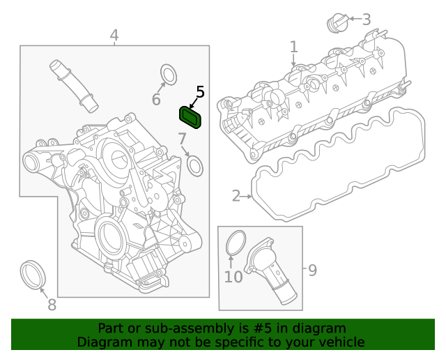 2020-2023 Ford Gasket LC3Z-6020-B | OEM Parts Online
