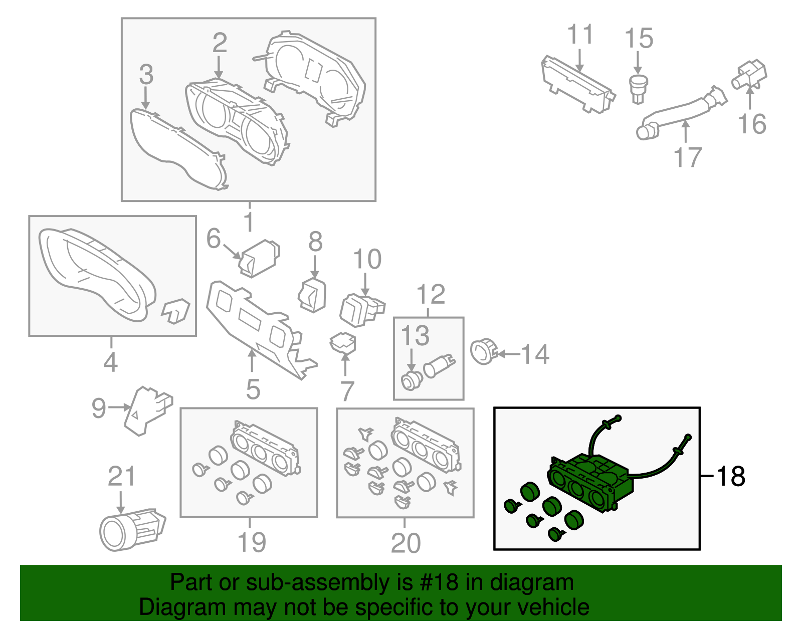 2012-2014 Subaru OEM NEW 2012-2014 Subaru XV Crosstrek mpreza Heater ...