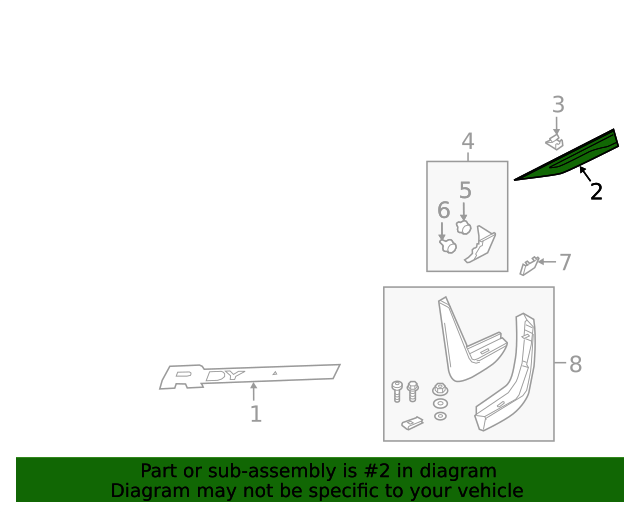 Genuine Upper Molding for 2020 Land Rover Range Rover Evoque | Land ...