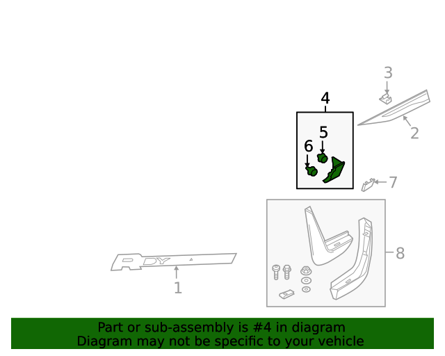 Genuine OEM Lower Molding Part# LR137460 Fits 2020-2023 Land Rover ...