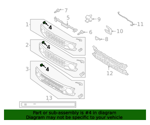 2021-2024 Ford Bronco Grille Clip W713407-S439 | OEM Parts Online