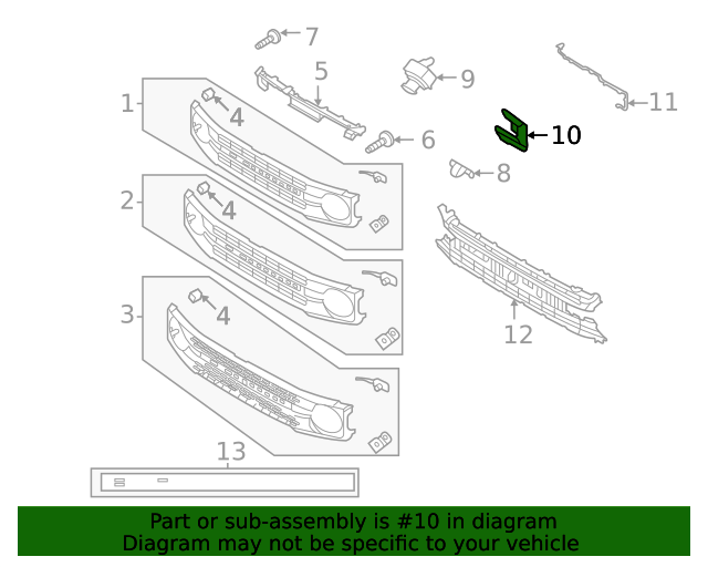 M2DZ-19H421-A - Front Camera Bracket - 2021-2023 Ford Bronco | Lasco ...