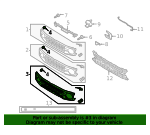 2021-2024 Ford Bronco Grille M2DZ-8200-CAPTM | OEM Parts Online