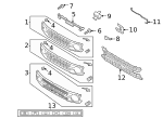 2021-2023 Ford Bronco Grille m2dz8200captm | GetOEMParts.com
