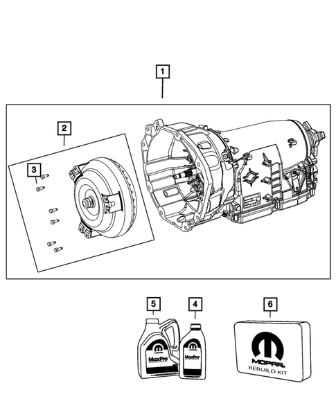 Automatic Transmission / Transaxle and Torque Converter for 2012 Dodge ...