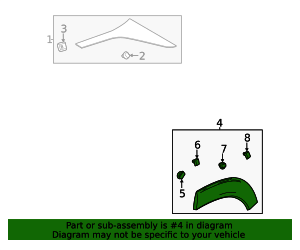 2024 Chevrolet Trailblazer Molding 42848401 GM | GMPartsDirect.com