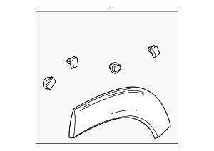 2021-2023 Chevrolet Trailblazer Wheel Opening Molding 42810381 ...