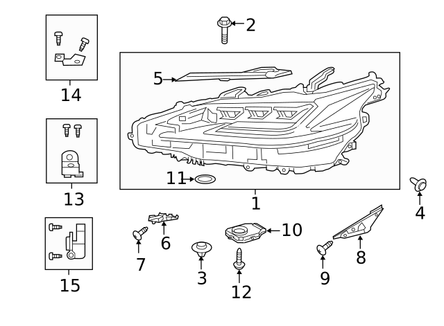 81145-33F61 - Composite Headlamp For 2019-2022 Lexus | Lexus OE Parts