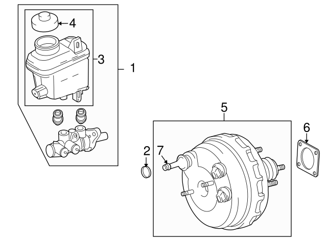 44610-0C072 - Power Brake Booster 2007-2017 Toyota Tundra ...