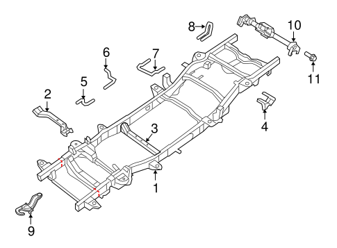 Frame & Components for 2014 Ram 1500 | TascaParts.com
