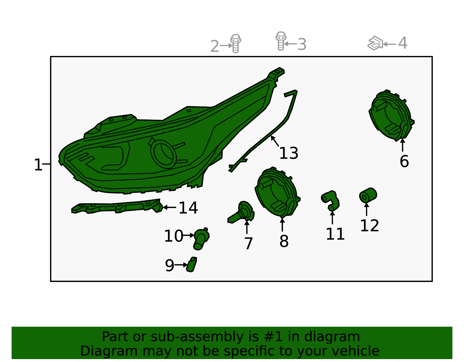 2019-2021 Kia Forte Headlamp Assembly 92101-M7100 | Retail Performance ...
