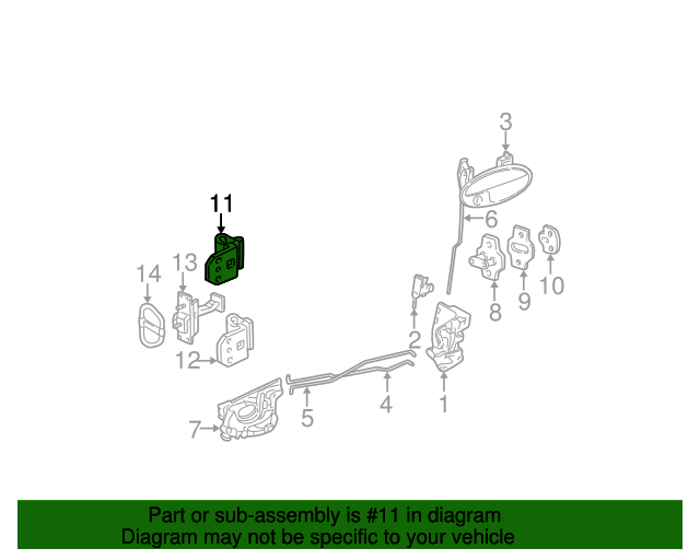 1997-2005 GM Hinge Asm Rr S/D Lwr *Silv 22604070 | TascaParts.com