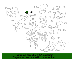 251-683-00-12-9051 - Console Trim Panel Clip 2006-2012 Mercedes-Benz ...