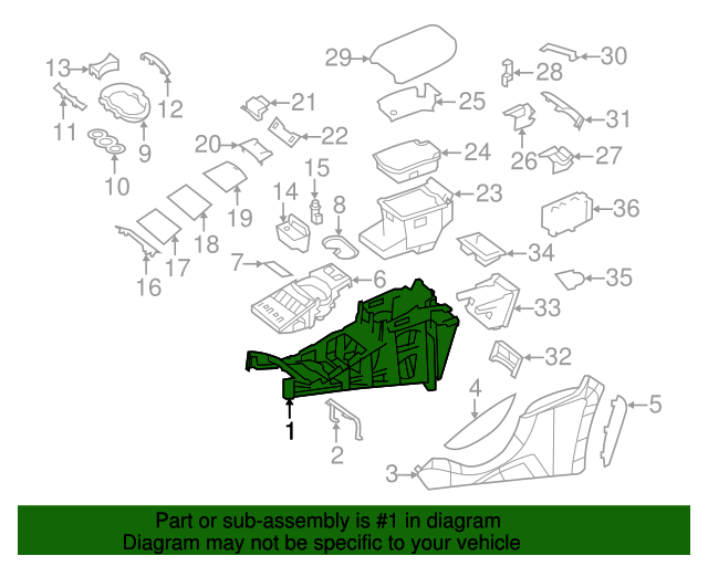 251-680-12-55 - Console Base 2006-2012 Mercedes-Benz | Mercedes-Benz ...