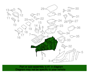251-680-12-55 - Console Base 2006-2012 Mercedes-Benz | Mercedes-Benz ...
