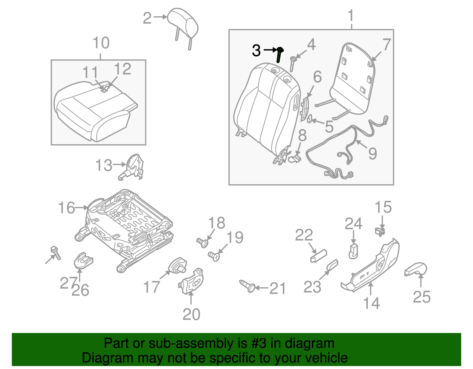2008-2009 Nissan Altima Headrest Guide 87602-EN000 | Team Nissan Inc.
