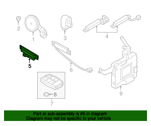 Hyundai - 95420-B1100 - Antenna - 2015-2019 Hyundai | OEM Hyundai Parts ...