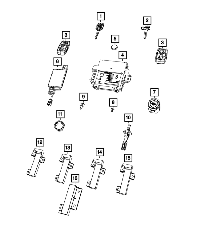 2023-2024 Ram 1500 Wireless Control Module Receiver 68583951AA | Mopar ...
