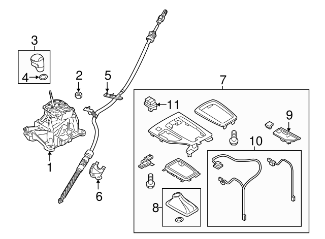 2014-2018 Mazda 3 Gear Shift Assembly BJT1-46-100C | RealMazdaParts.com