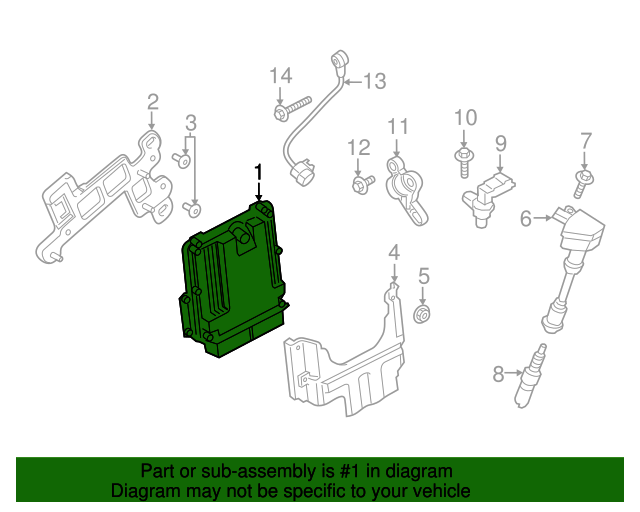 2018-2022 Ford EcoSport Ecm HN1Z-12A650-A | Ford OEM Parts Outlet