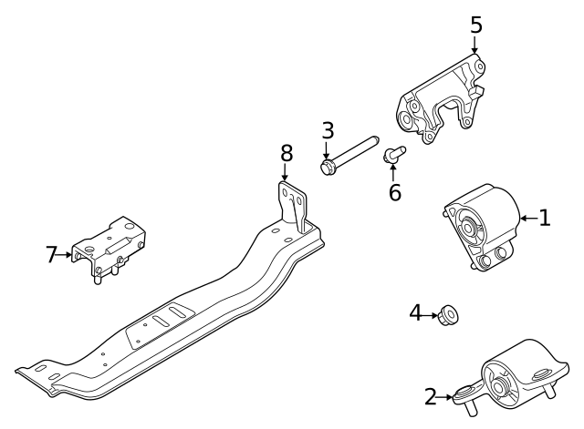 2020 Ford Motor Mount LC3Z-6038-A | TascaParts.com