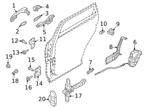 81420-P2010 - Latch Assembly 2021-2023 Kia Sorento | Kia.Parts Store