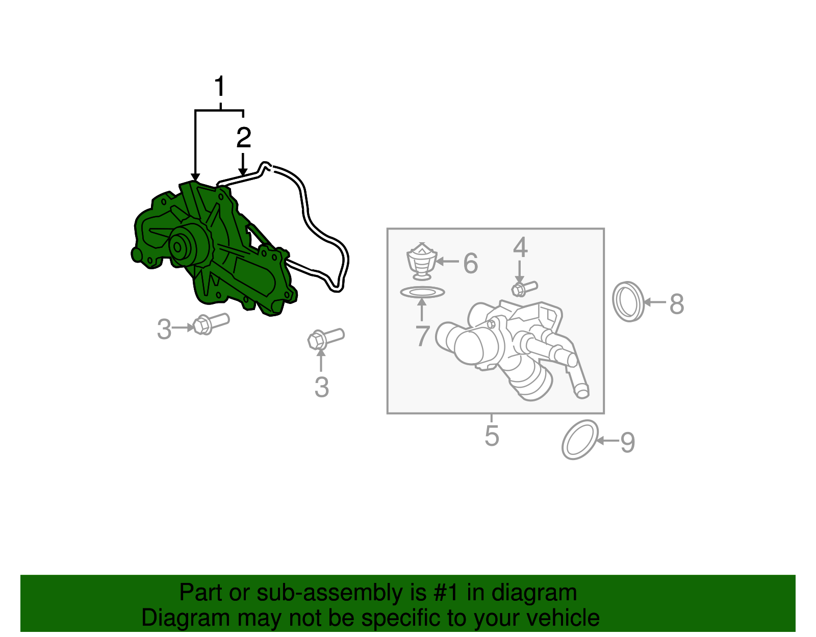 CY02-15-010B - High-Quality Engine Water Pump for 2008-2010 Mazda ...