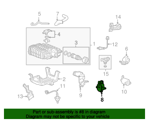 36162-RRA-A01 - Valve Assembly Purge Control Solenoid - 2006-2015 Honda ...