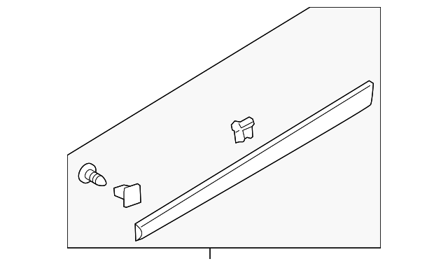 87721-1G600 - Body Side Molding 2010-2011 Kia | Kia.Parts Store