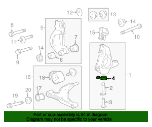Genuine Knuckle Bushing for 2010-2011 Saab 9-5 | Part# 13230777 | Over ...