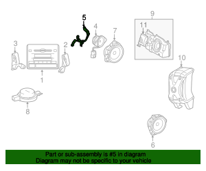 2005-2015 Toyota Tacoma Tweeter Bracket 86161-04010 | Toyota Parts Center