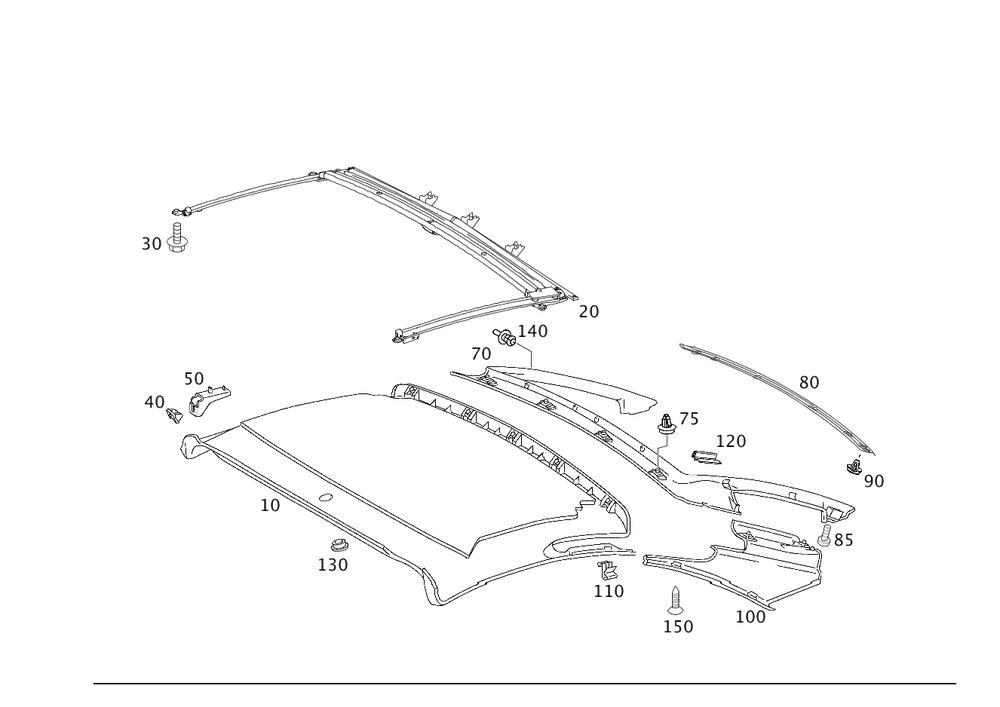230-790-07-66 - Rail 1994-2012 Mercedes-Benz | Mercedes-Benz USA Parts